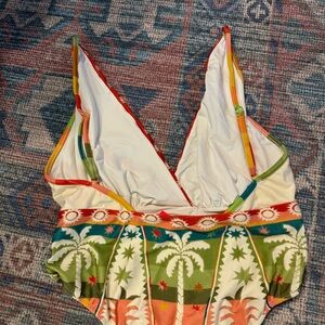 FARM Rio | Swim | Farm Rio Rainbow Sunset Printed Swimsuit | Poshmark